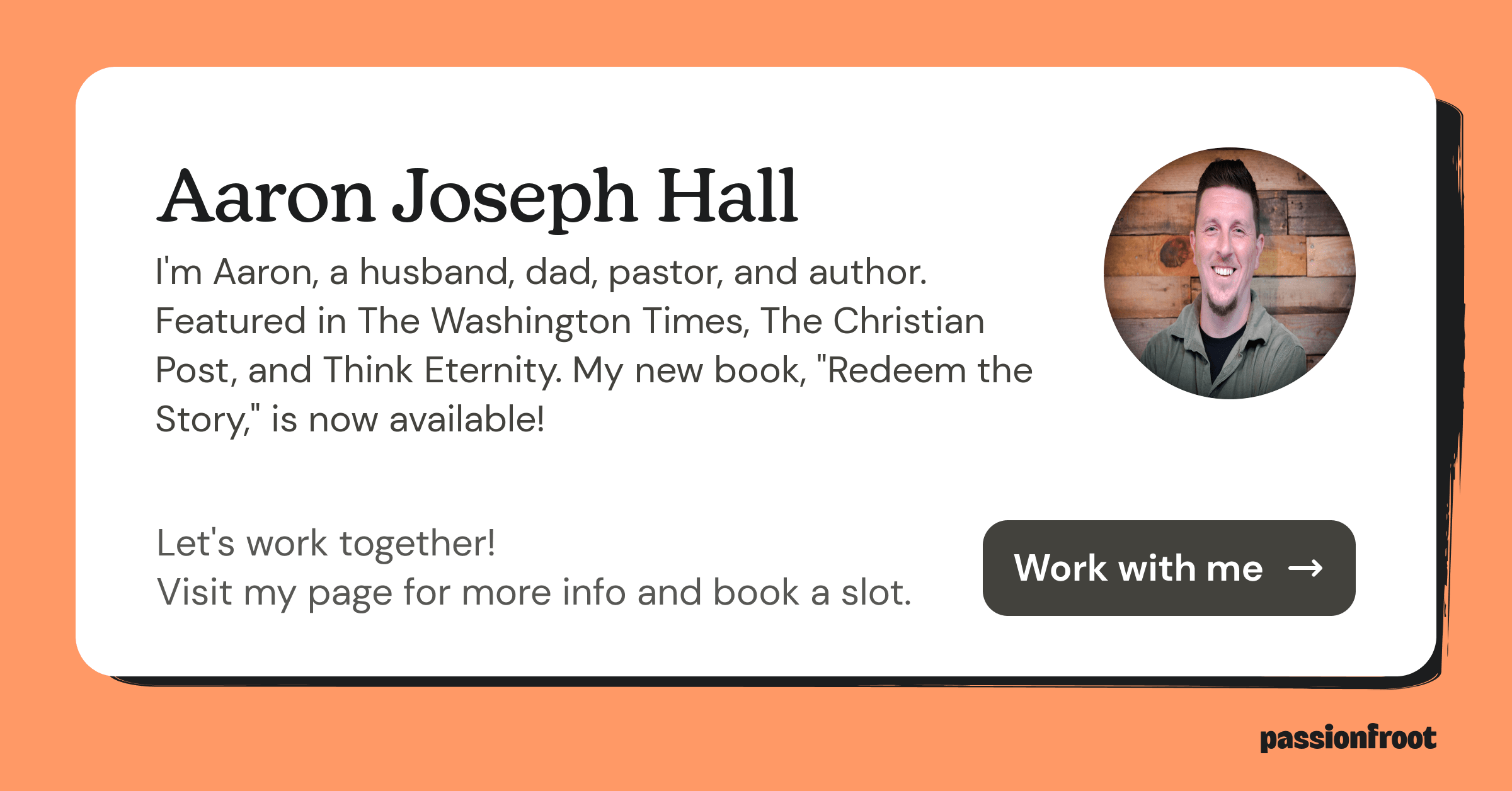 Aaron Joseph Hall | Passionfroot