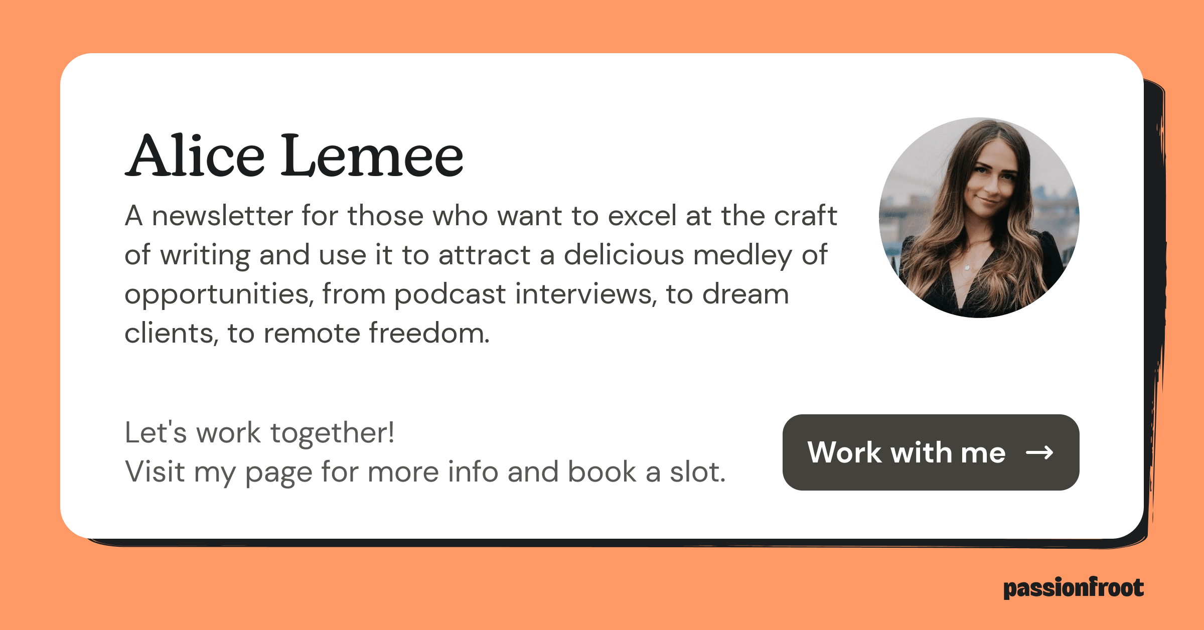 Alice Lemee | Passionfroot