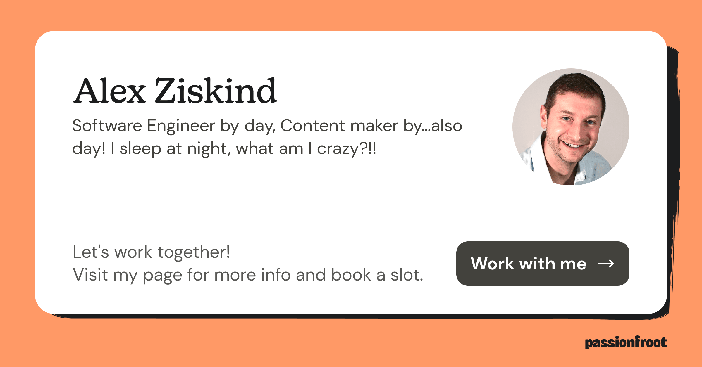 Alex Ziskind | Passionfroot