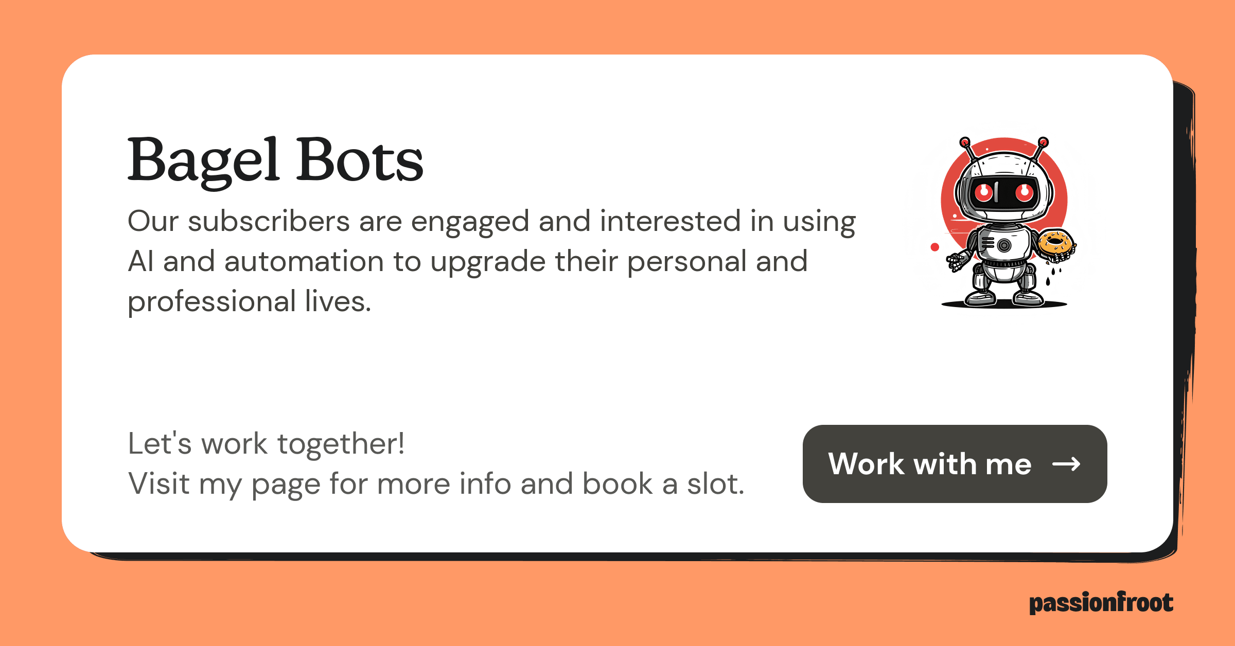 Bagel Bots | Passionfroot