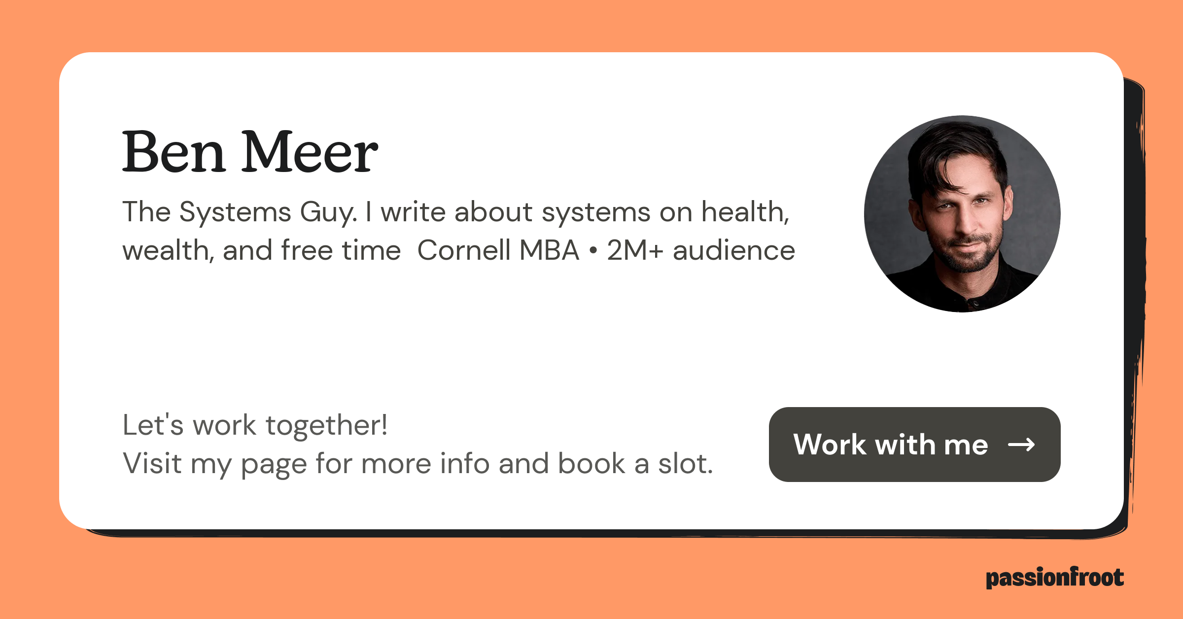 Ben Meer | Passionfroot