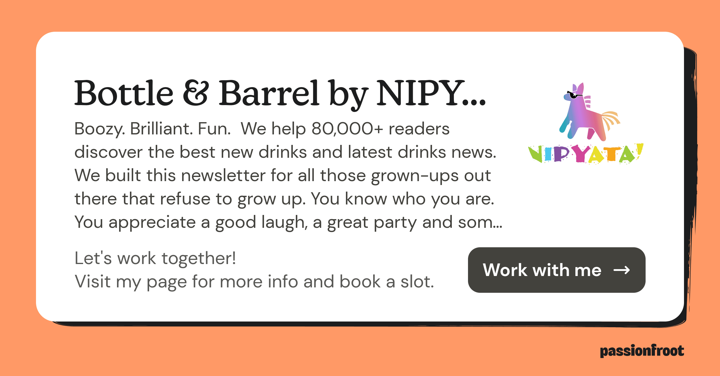 Bottle & Barrel by NIPYATA! | Passionfroot Bottle & Barrel by NIPYATA! | Passionfroot