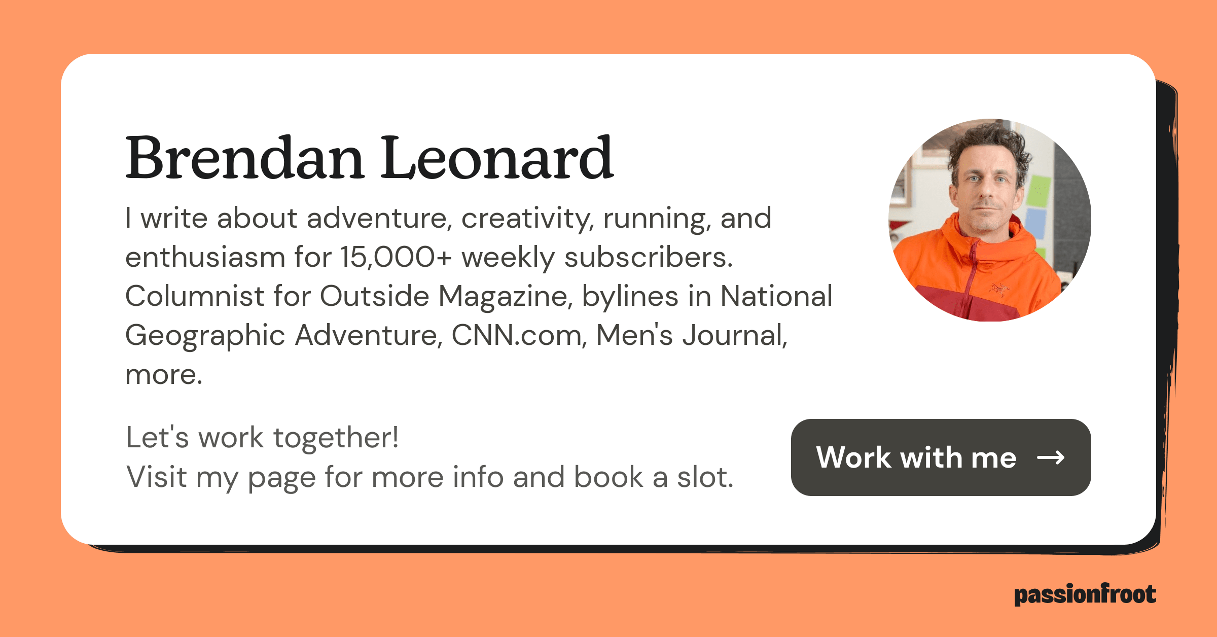 Brendan Leonard | Passionfroot