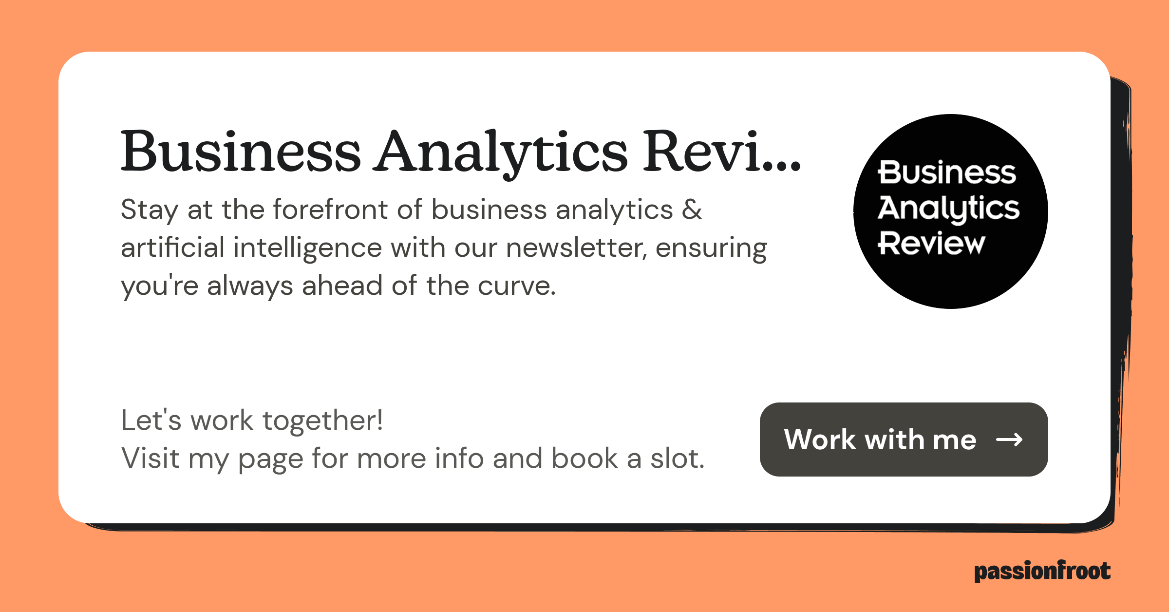 Business Analytics Review | Passionfroot