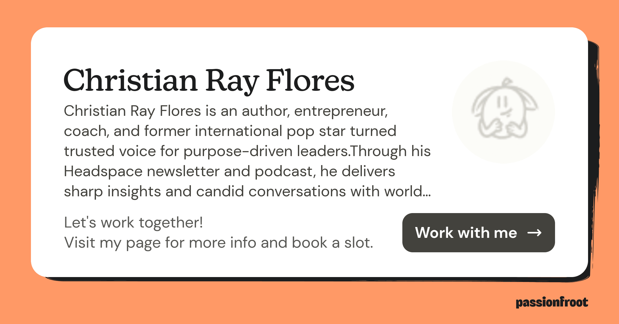 Christian Ray Flores | Passionfroot