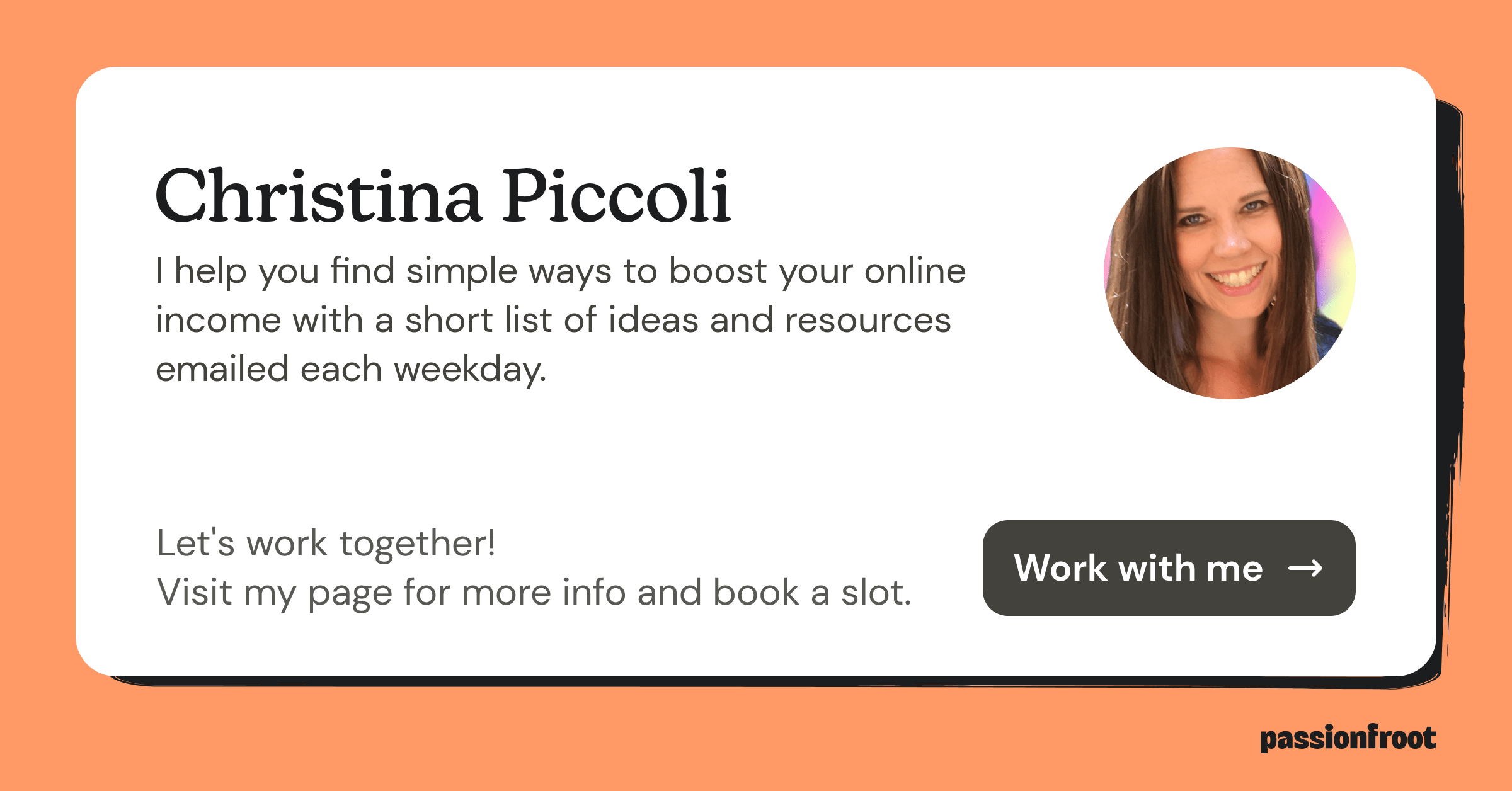 Christina Piccoli | Passionfroot