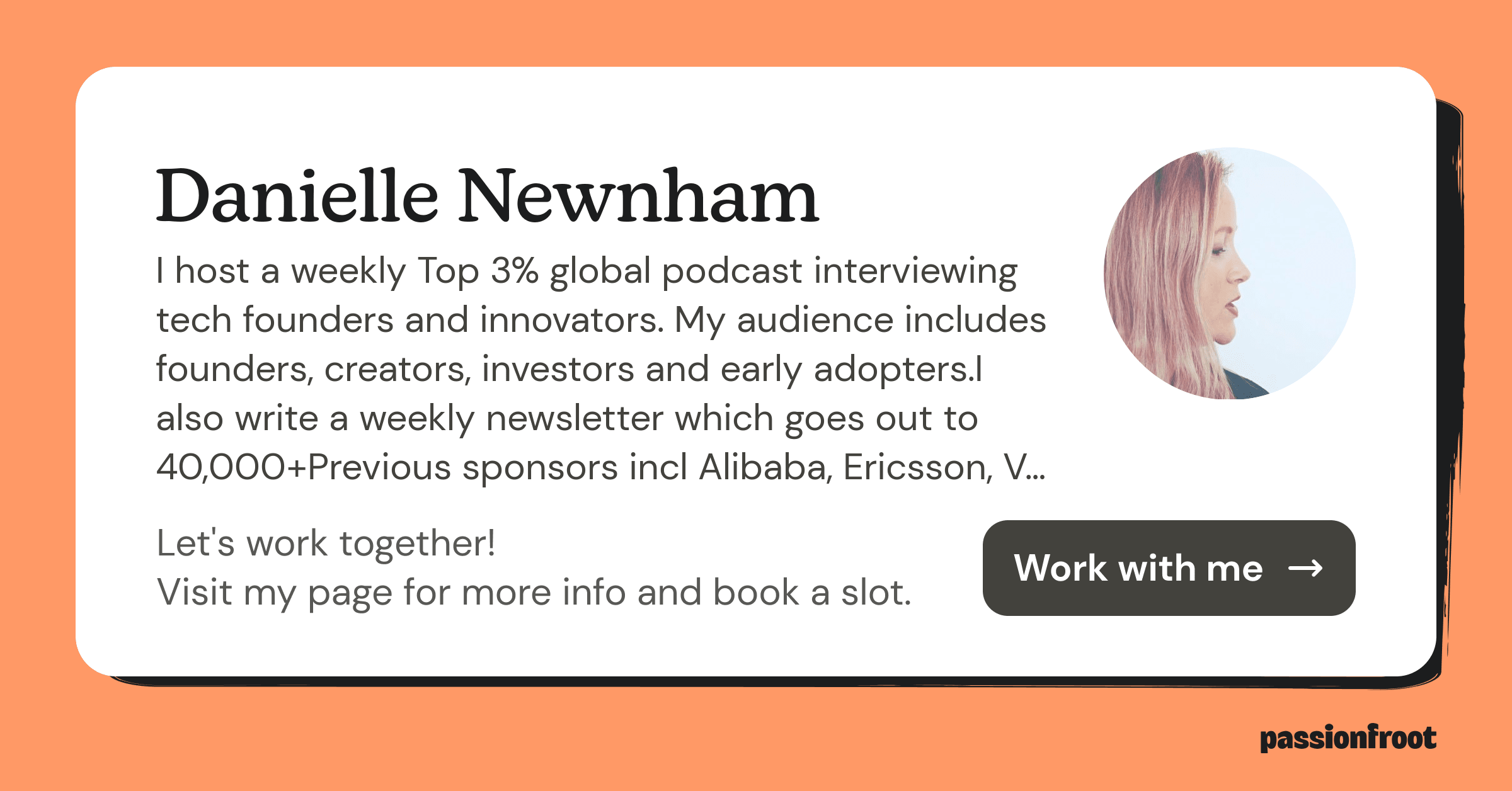 Danielle Newnham | Passionfroot