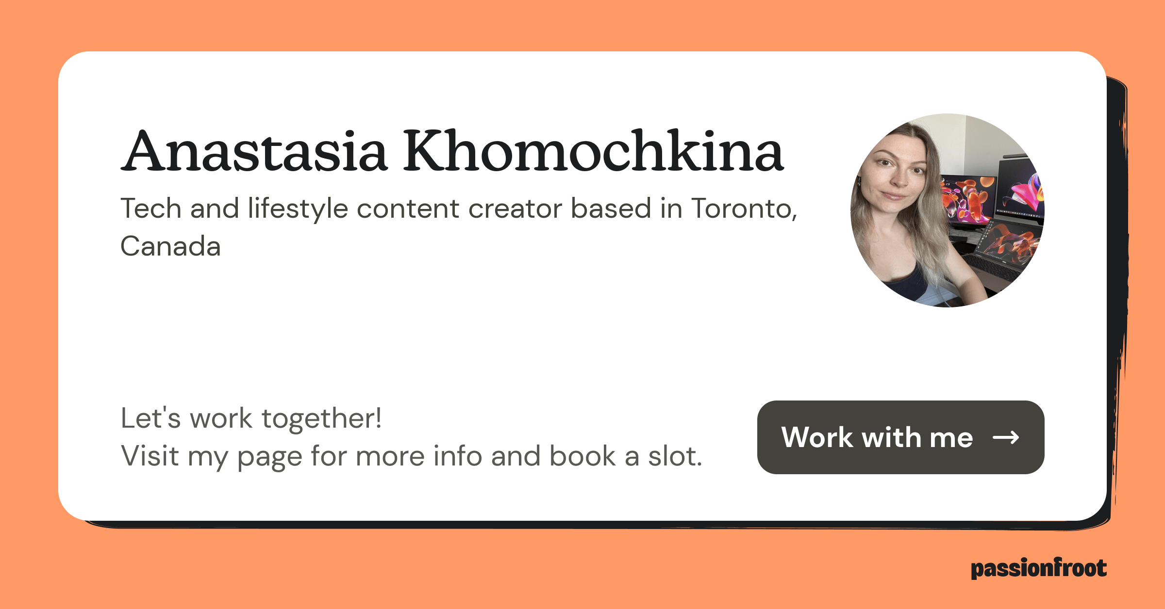 Anastasia Khomochkina | Passionfroot