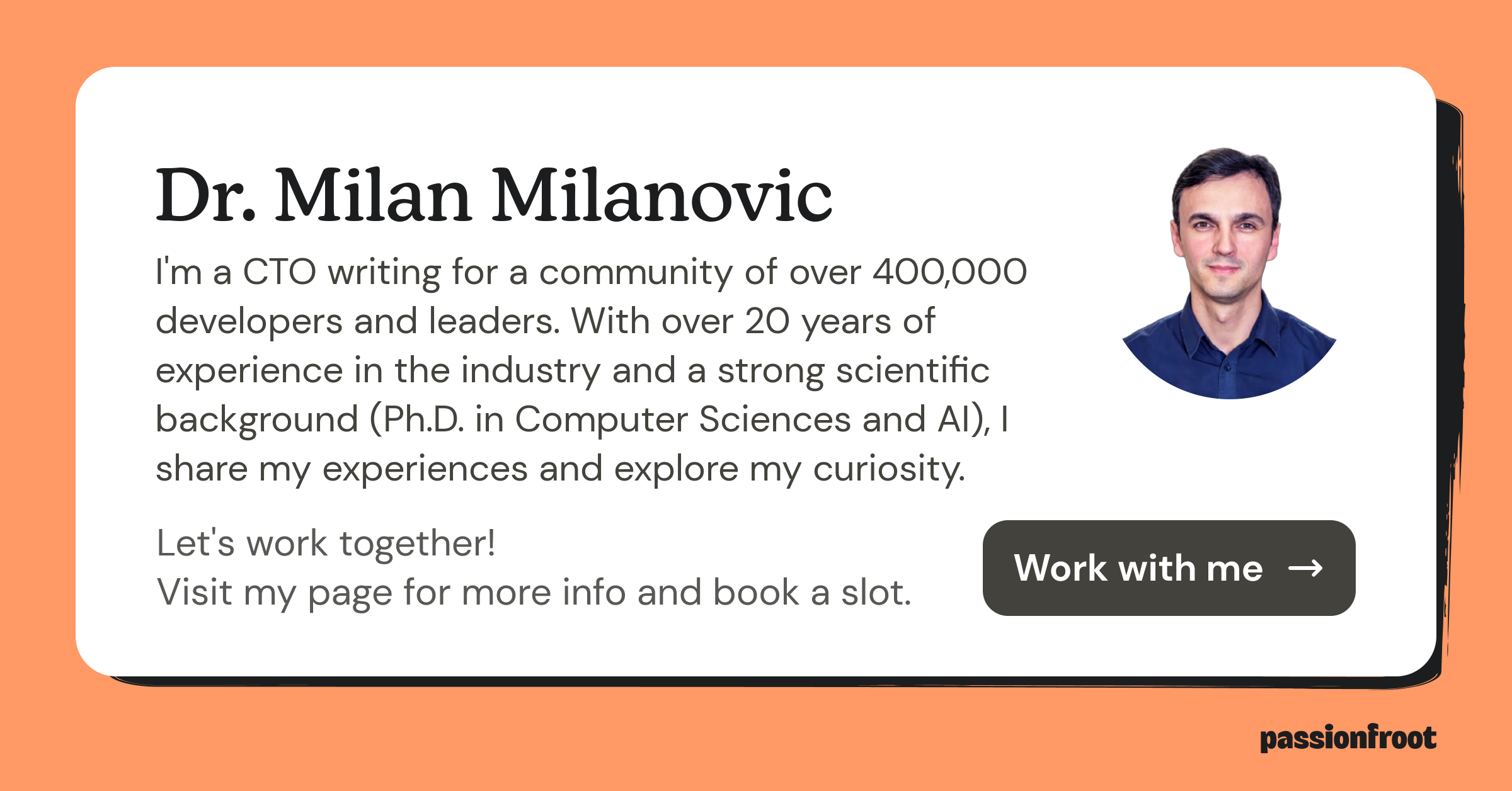 Dr. Milan Milanovic | Passionfroot