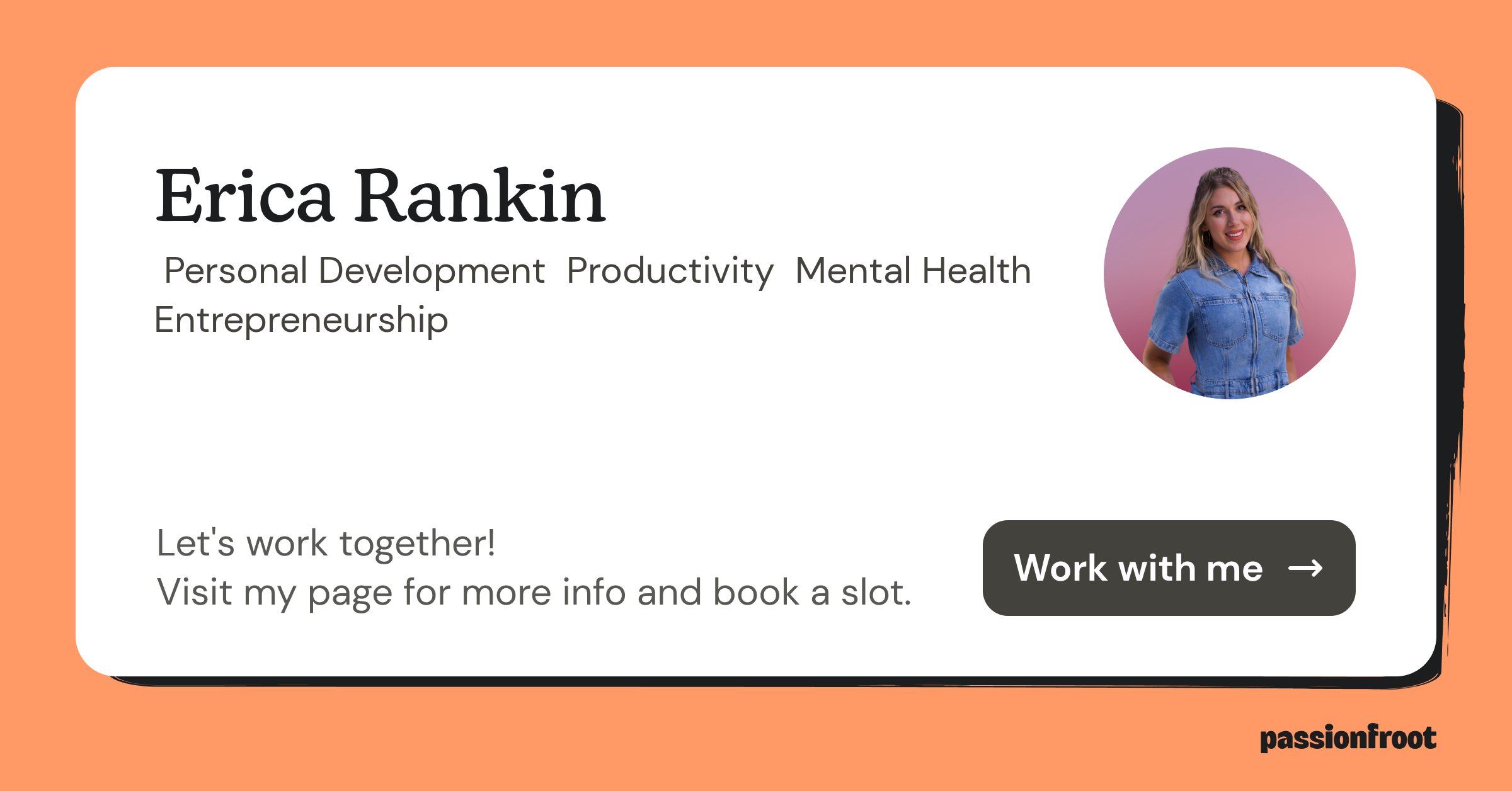 Erica Rankin | Passionfroot