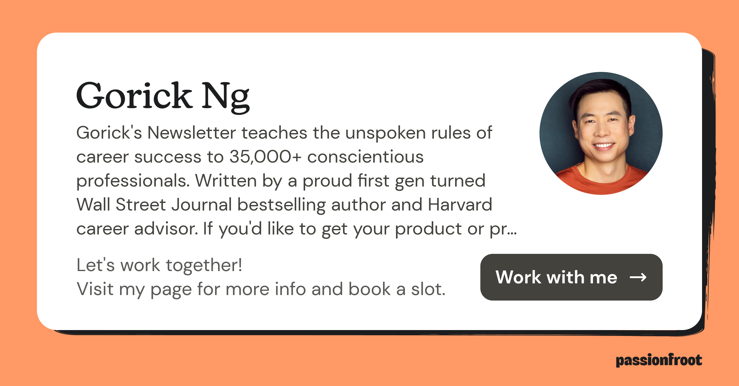Gorick Ng | Passionfroot