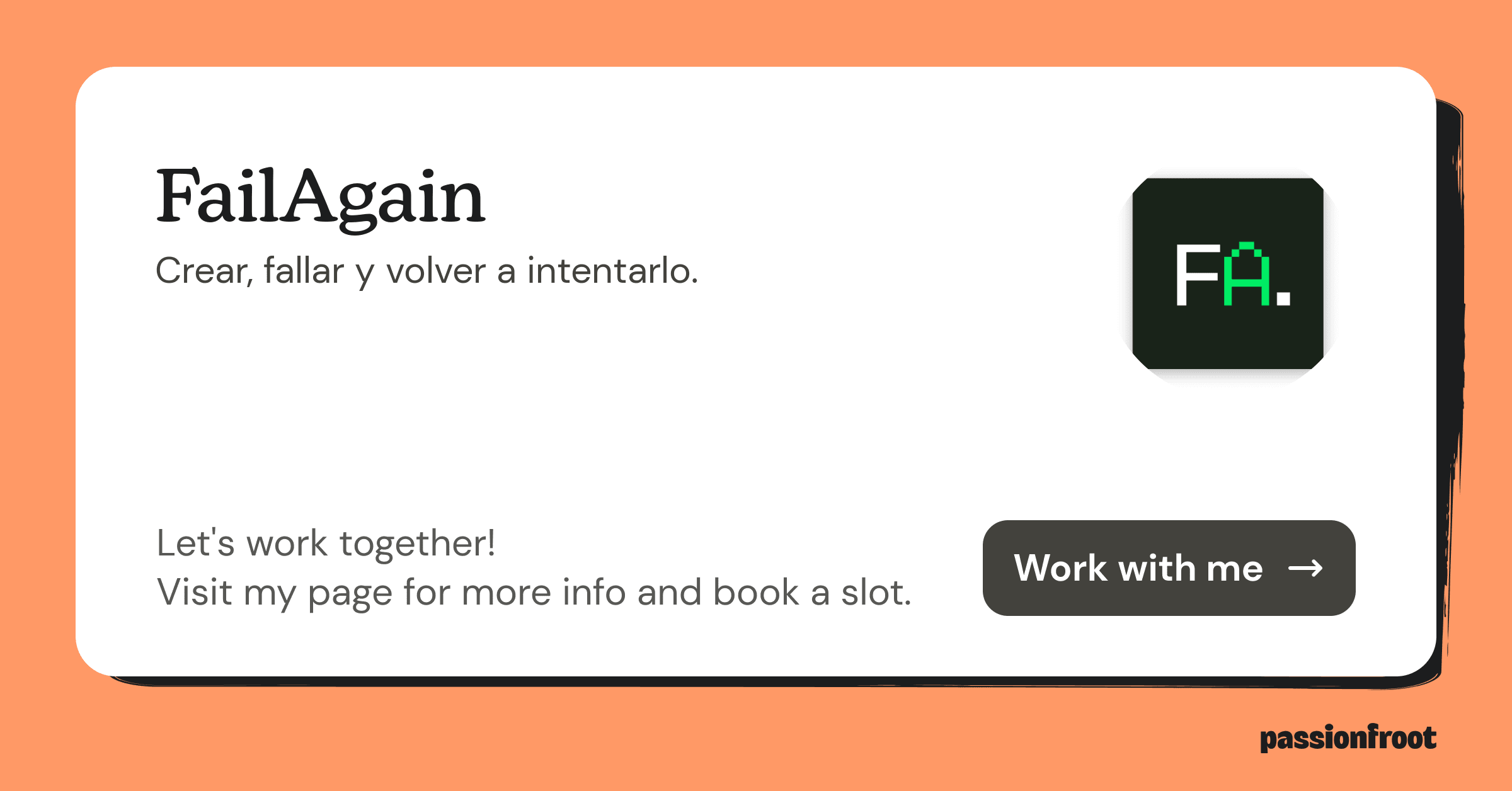 FailAgain | Passionfroot