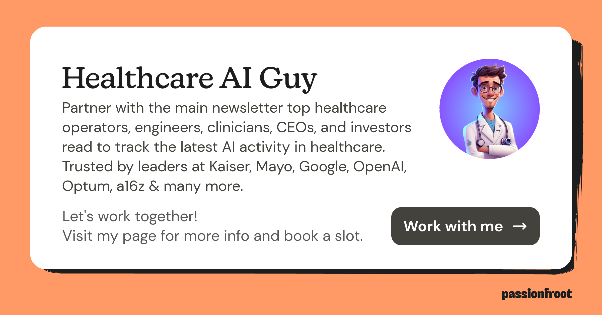 Healthcare AI Guy | Passionfroot