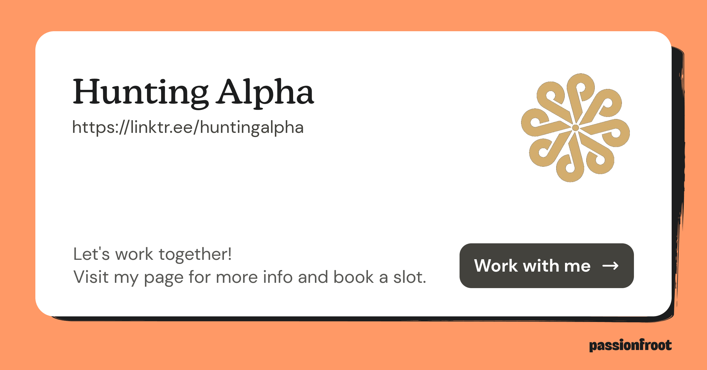 Hunting Alpha | Passionfroot