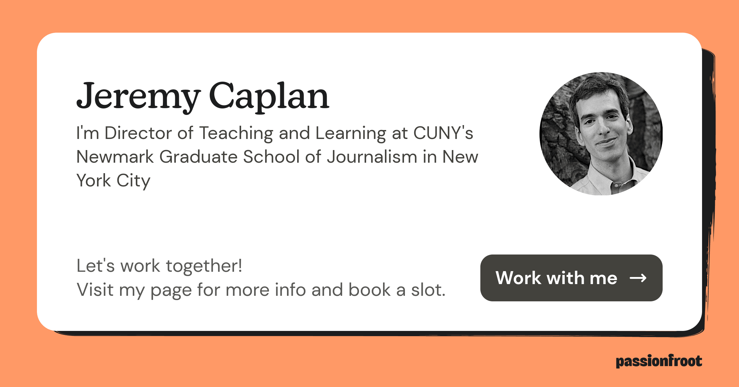 Jeremy Caplan | Passionfroot