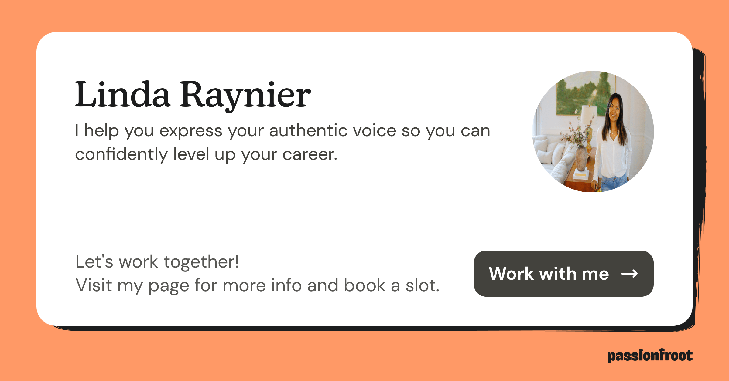 Linda Raynier | Passionfroot