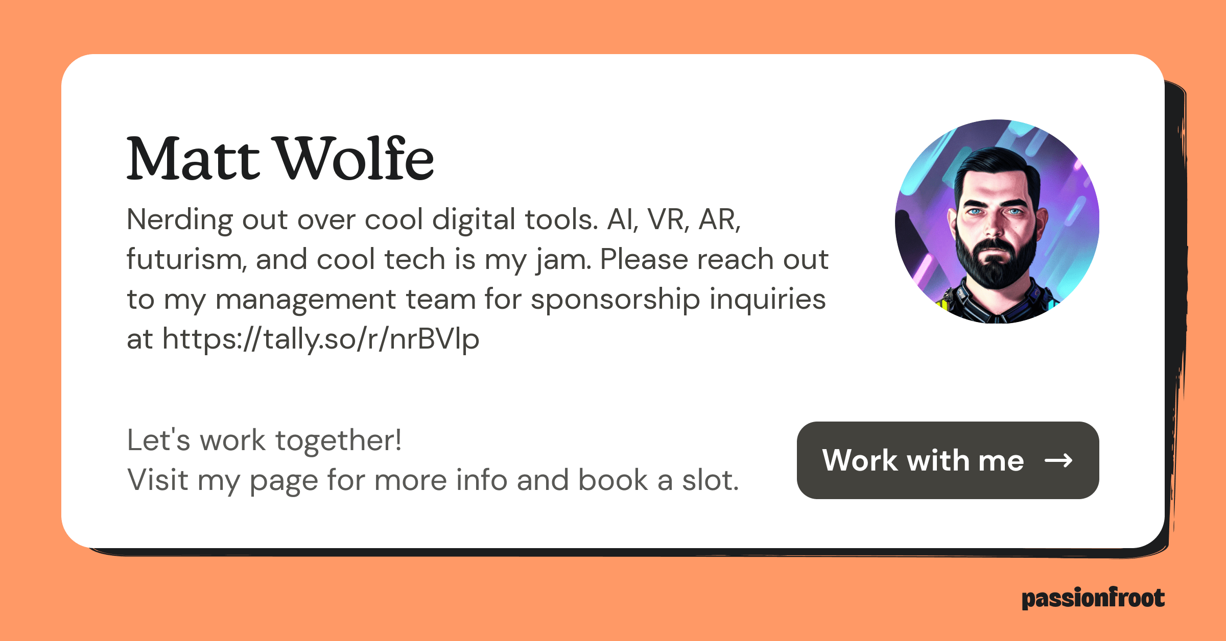 Matt Wolfe | Passionfroot