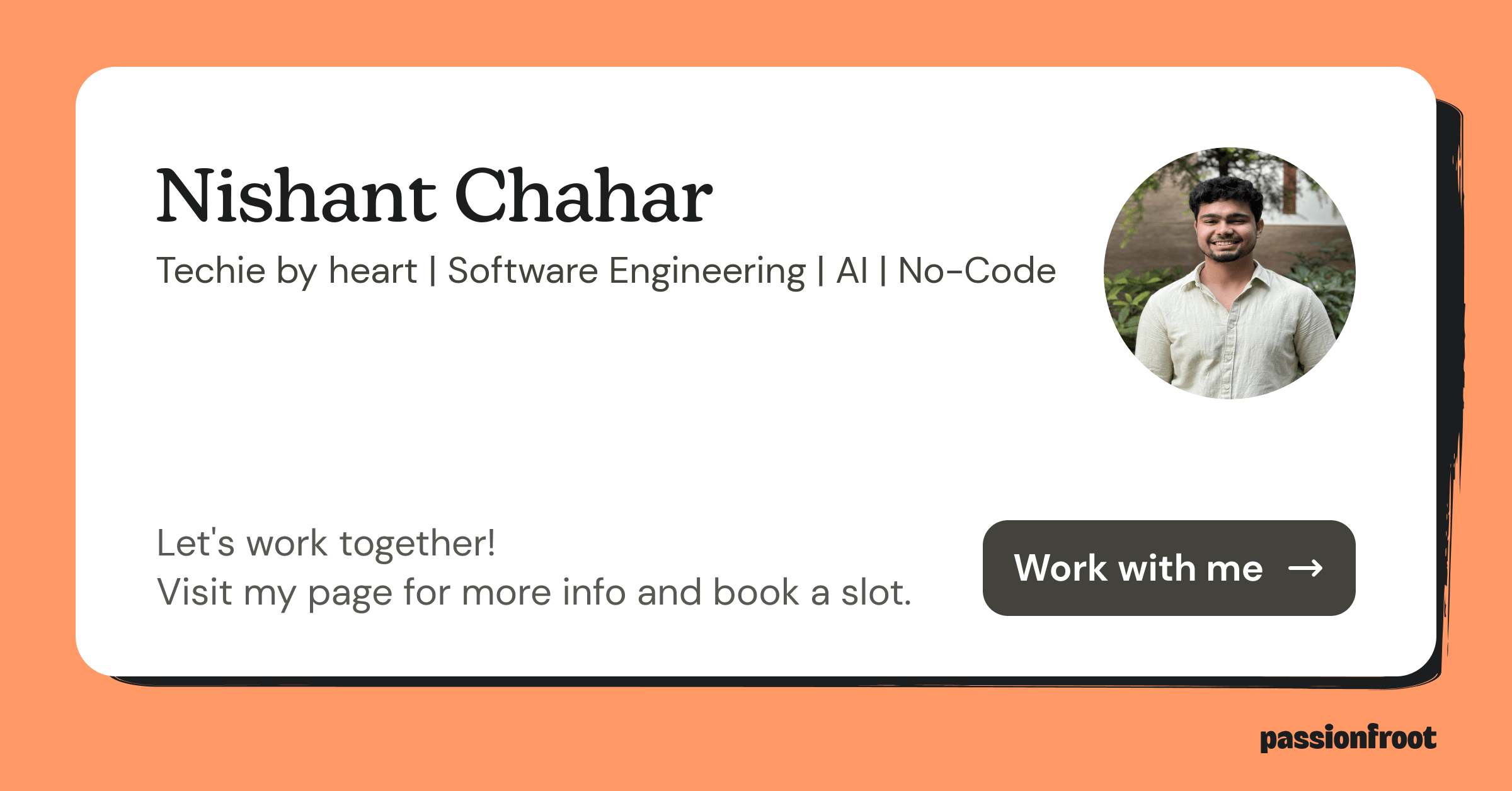 Nishant Chahar | Passionfroot
