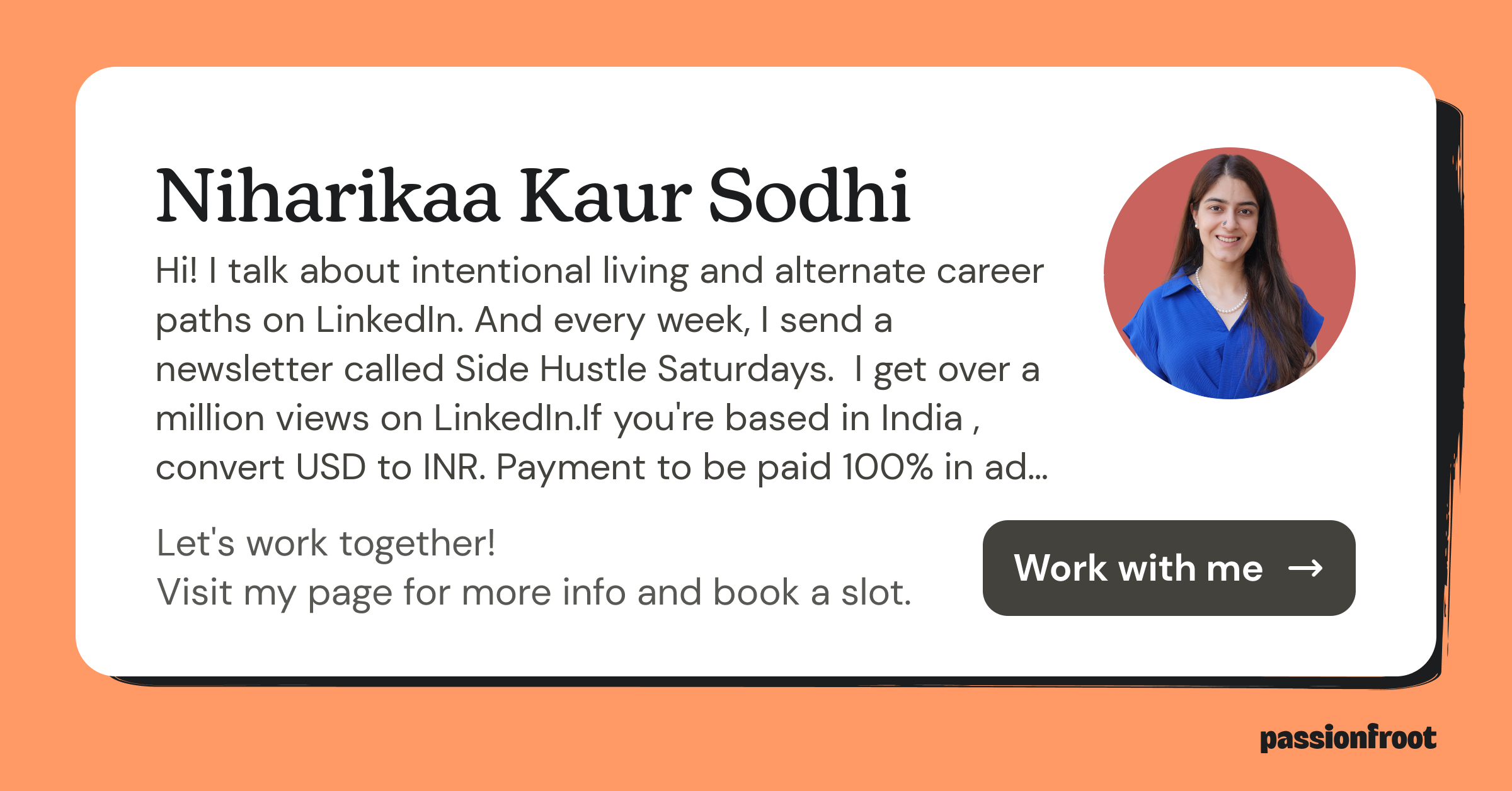 Niharikaa Kaur Sodhi | Passionfroot