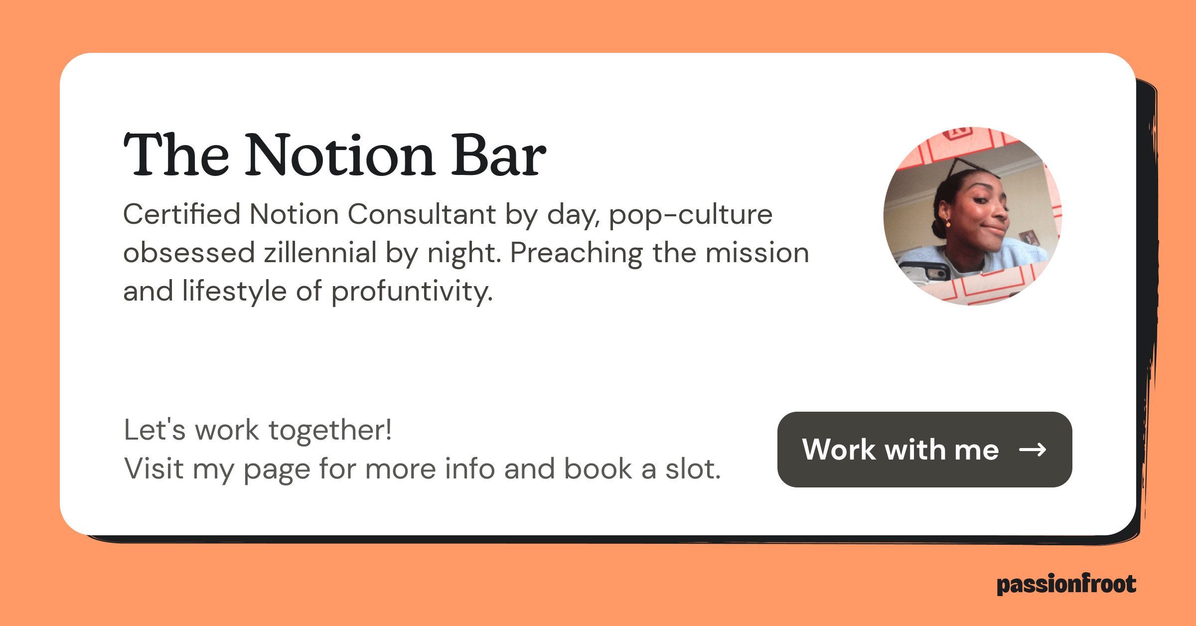 The Notion Bar | Passionfroot