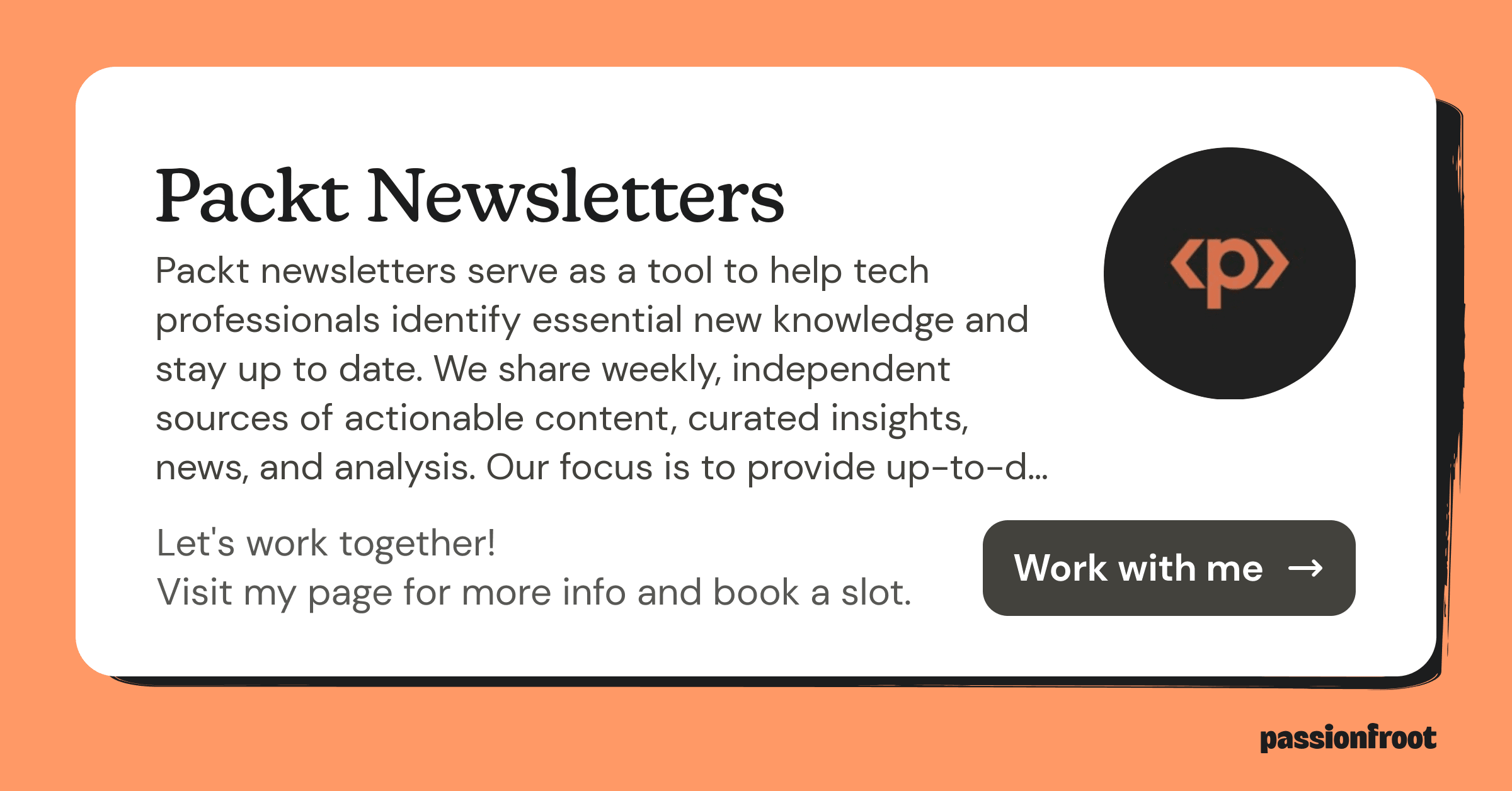 Packt Newsletters | Passionfroot