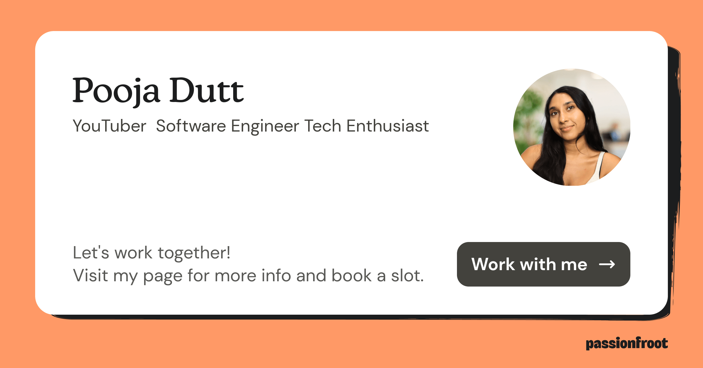 Pooja Dutt | Passionfroot