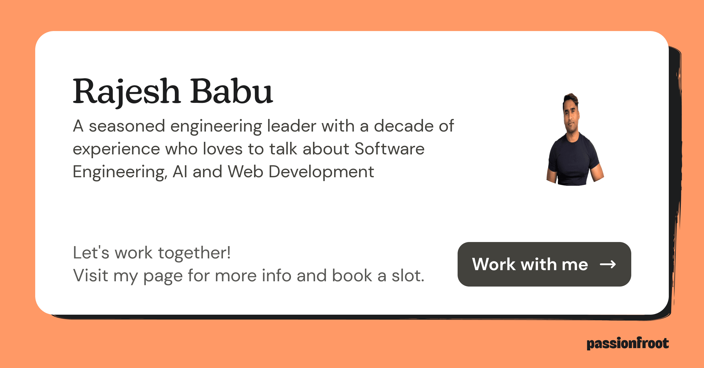 Rajesh Babu | Passionfroot