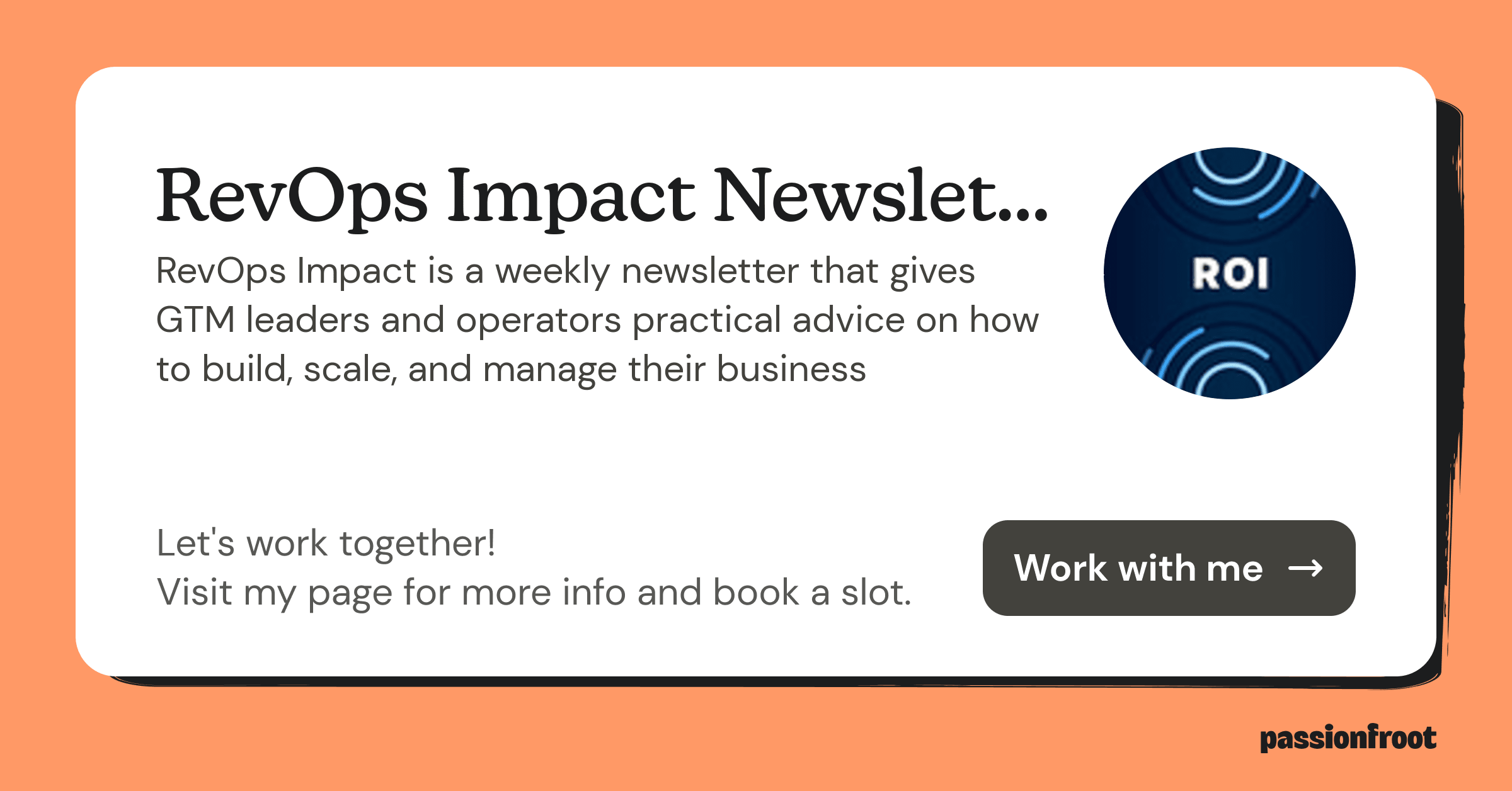 RevOps Impact Newsletter | Passionfroot