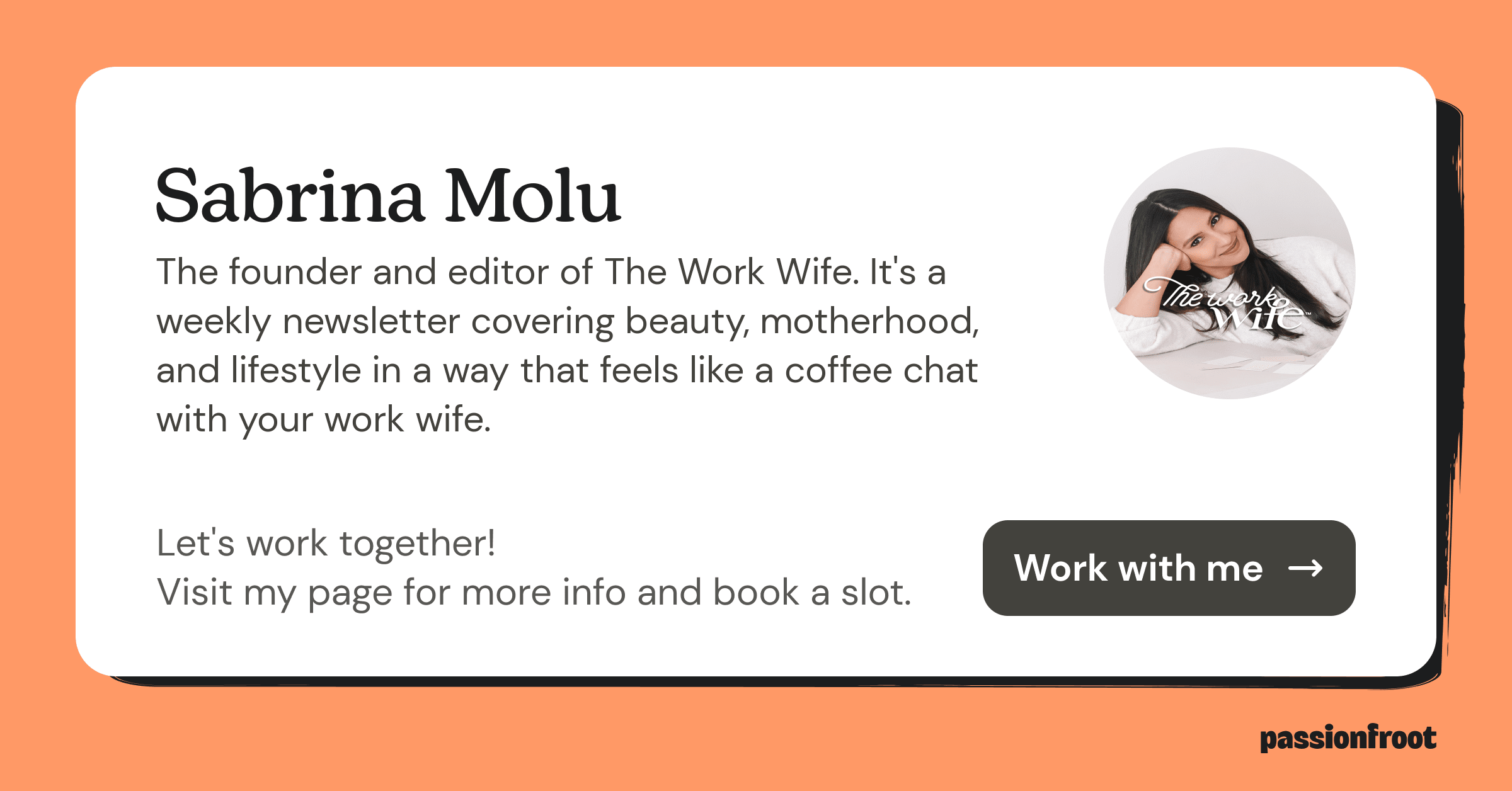 Sabrina Molu | Passionfroot