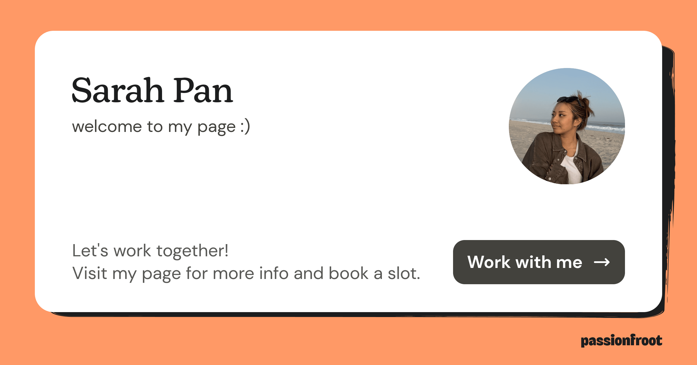 Sarah Pan | Passionfroot