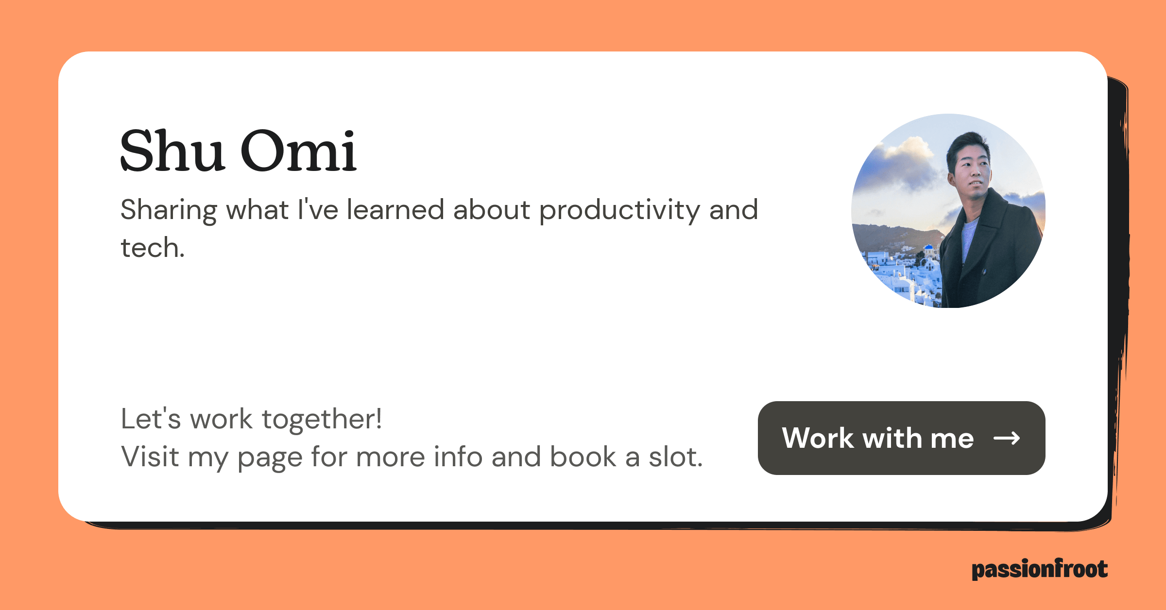 Shu Omi | Passionfroot