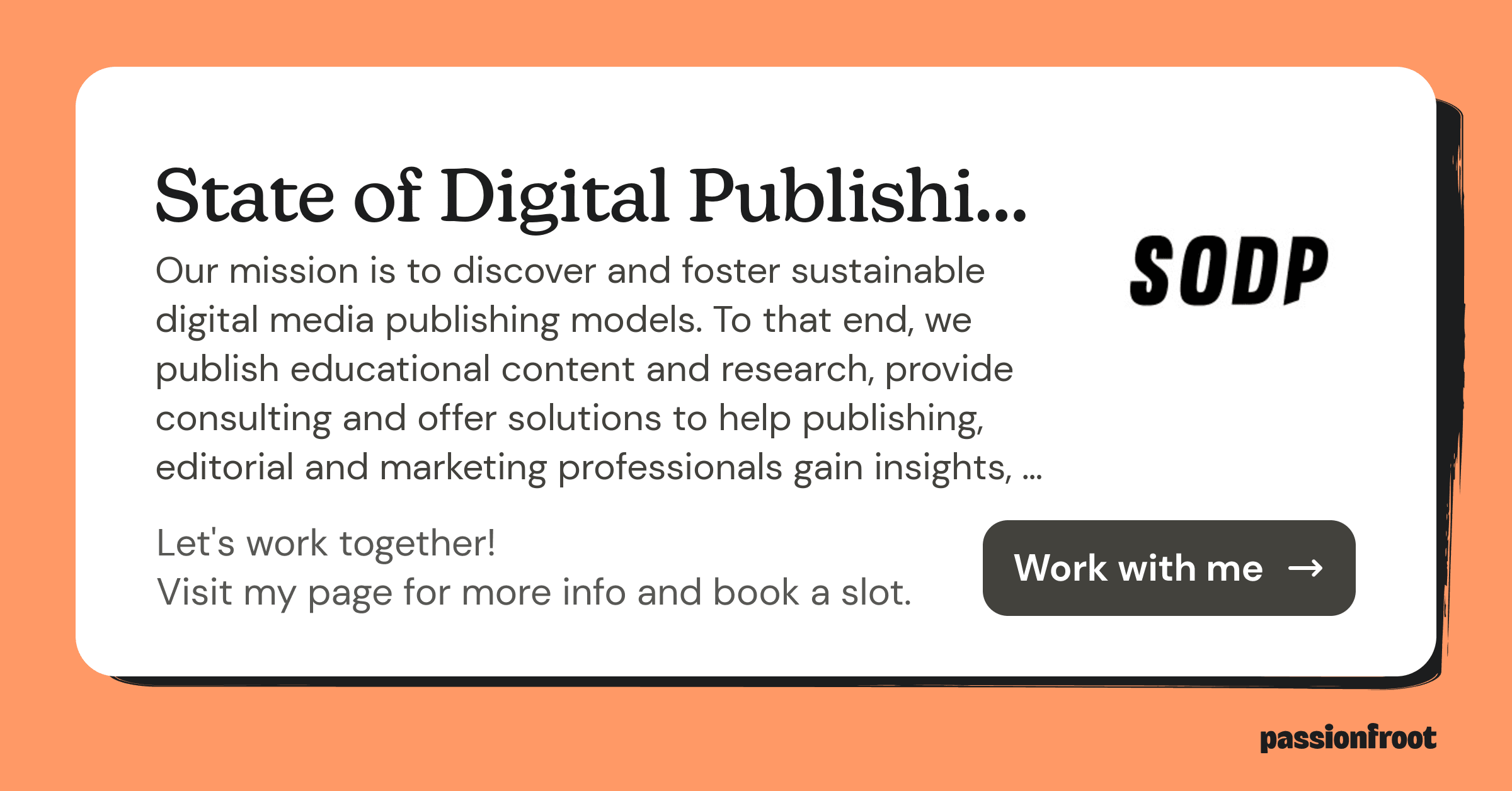 State of Digital Publishing | Passionfroot
