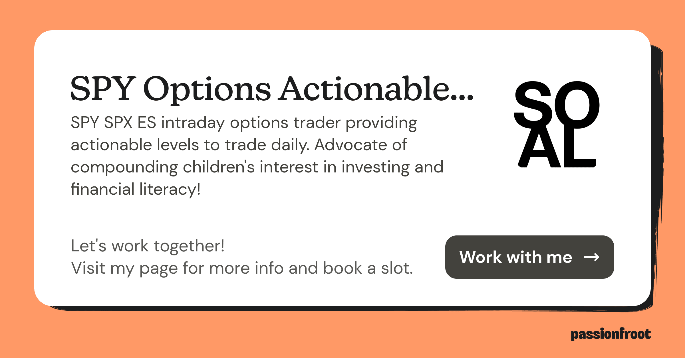 SPY Options Actionable Levels | Passionfroot