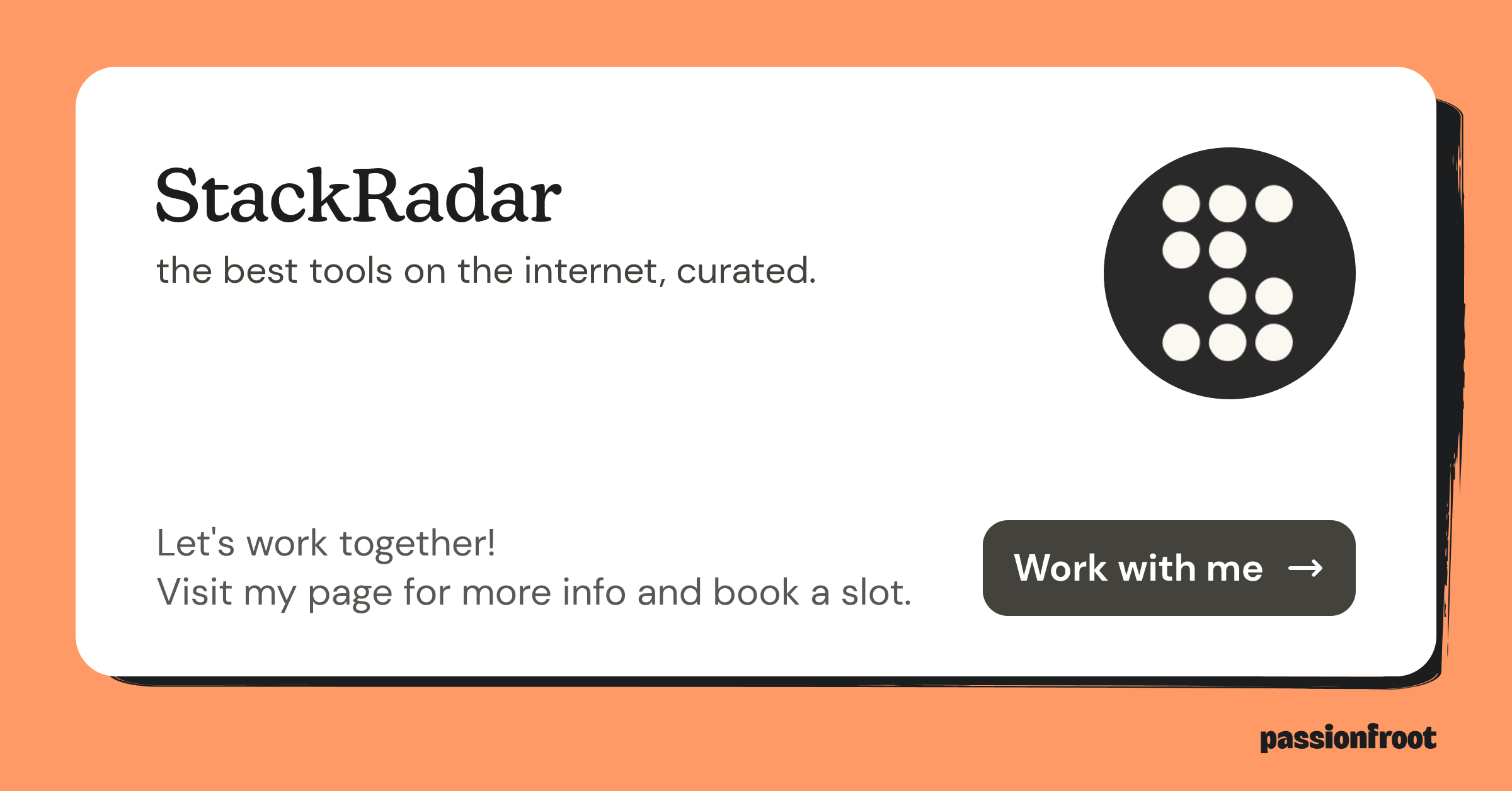 StackRadar | Passionfroot