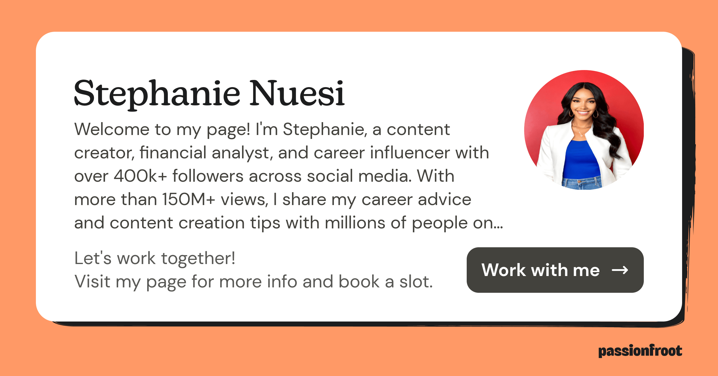 Stephanie Nuesi | Passionfroot