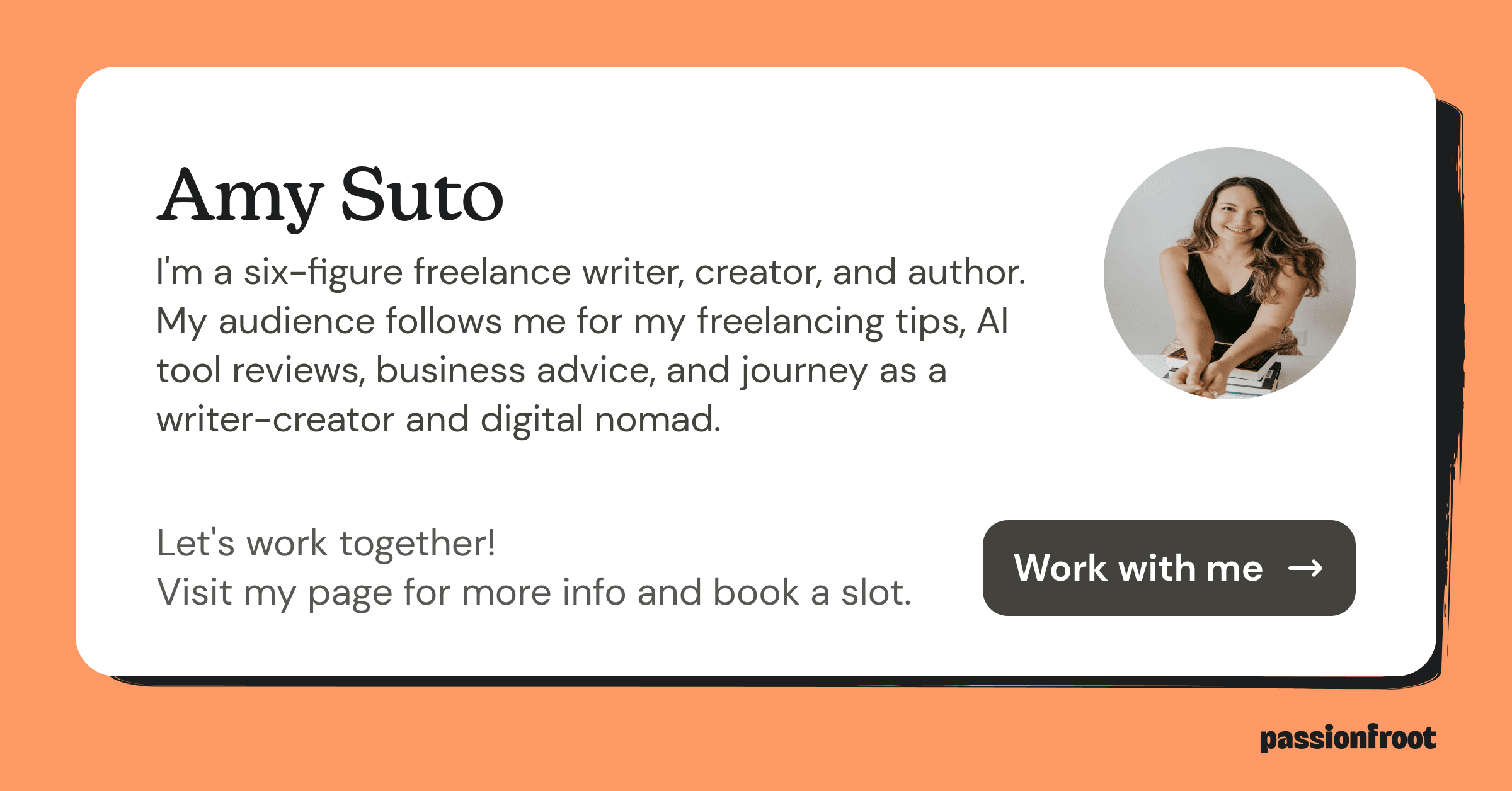 Amy Suto | Passionfroot