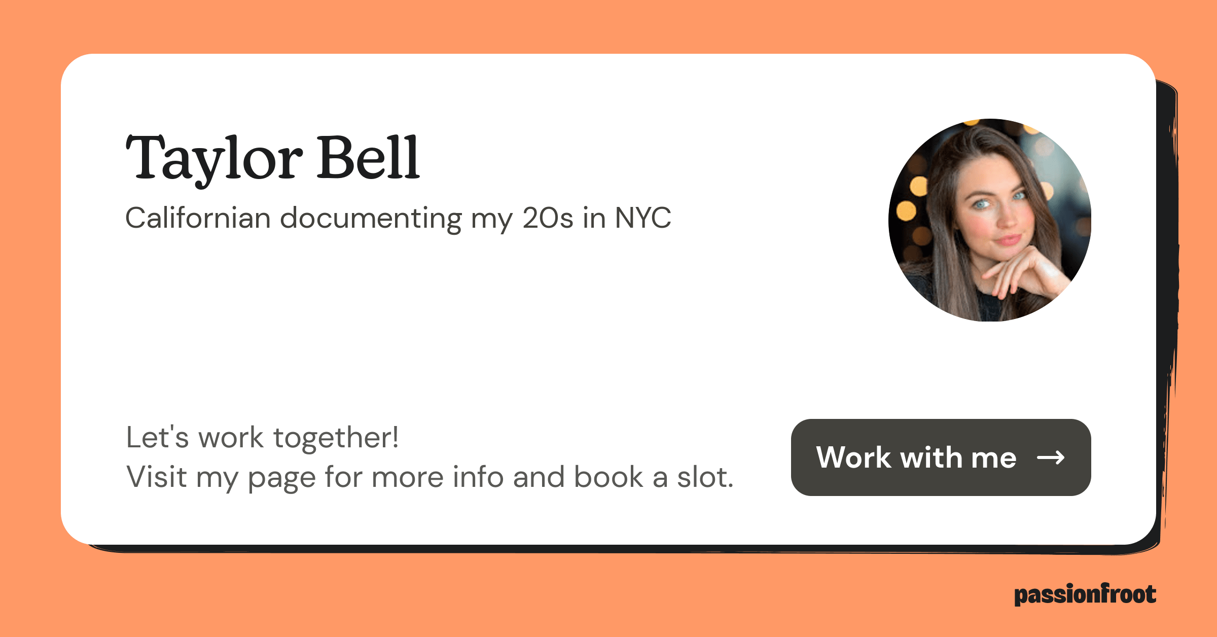 Taylor Bell | Passionfroot