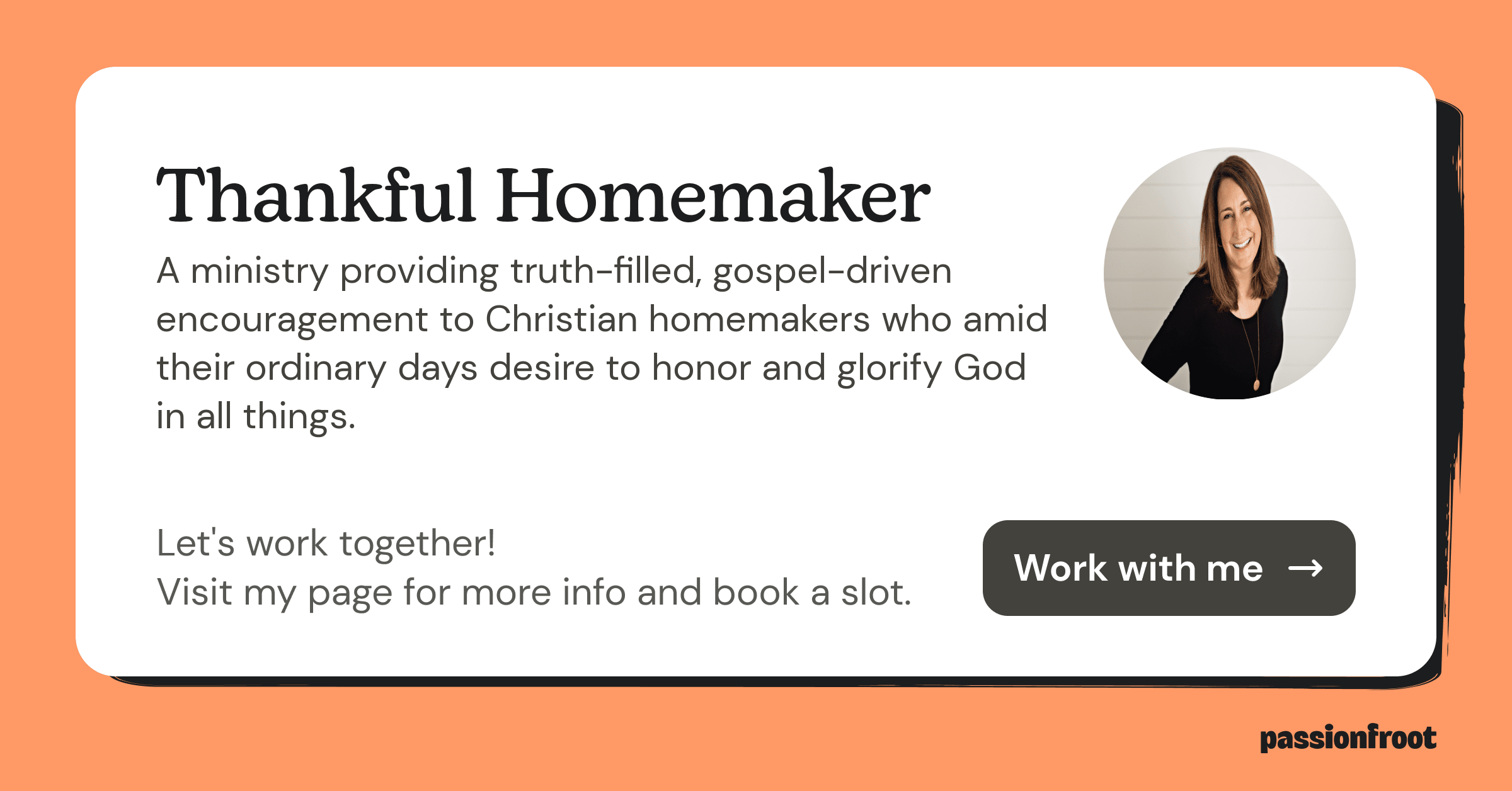 Thankful Homemaker | Passionfroot