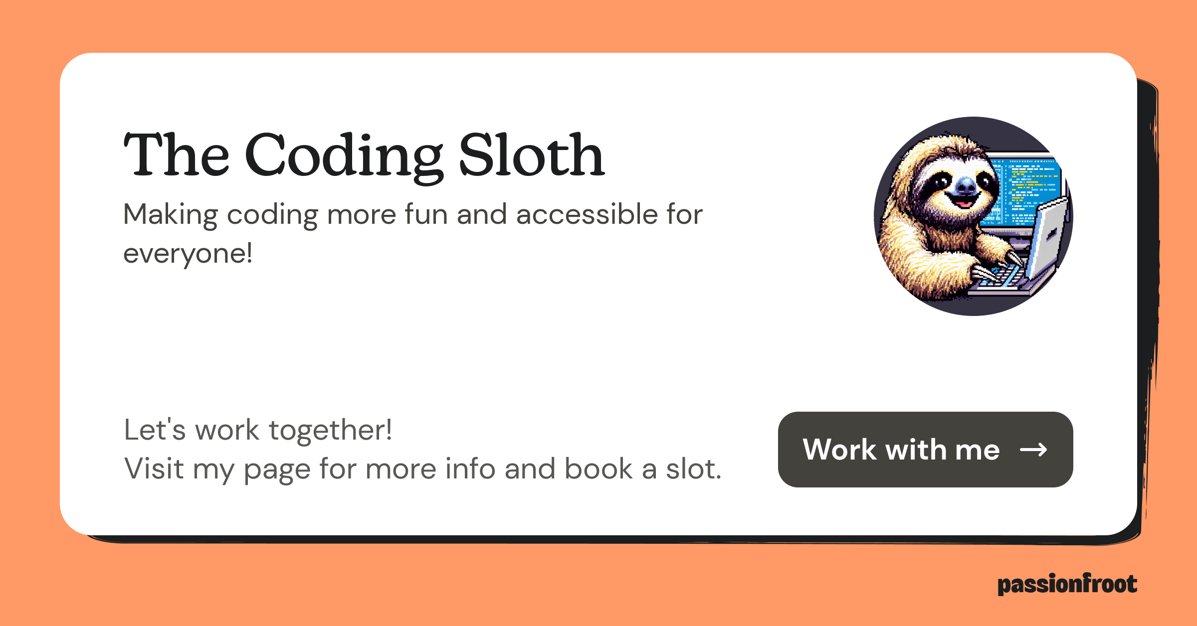 The Coding Sloth | Passionfroot