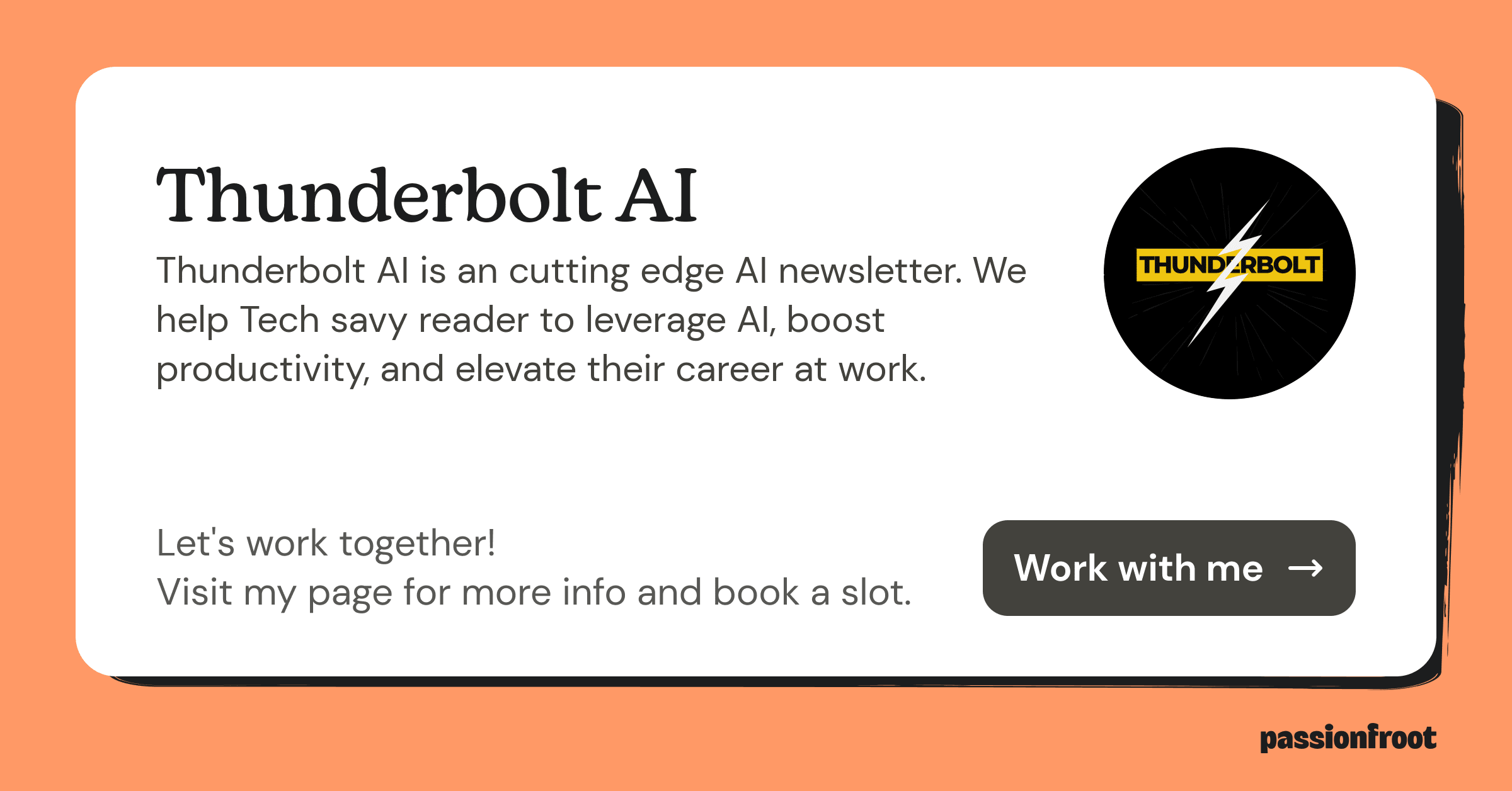 Thunderbolt AI | Passionfroot