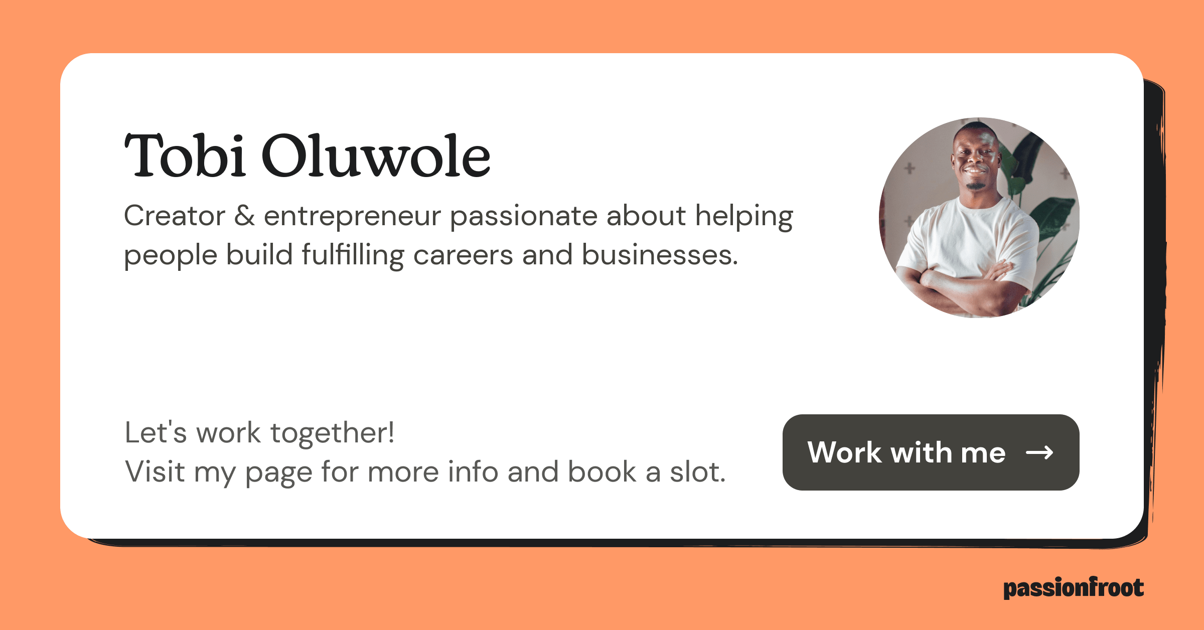 Tobi Oluwole | Passionfroot